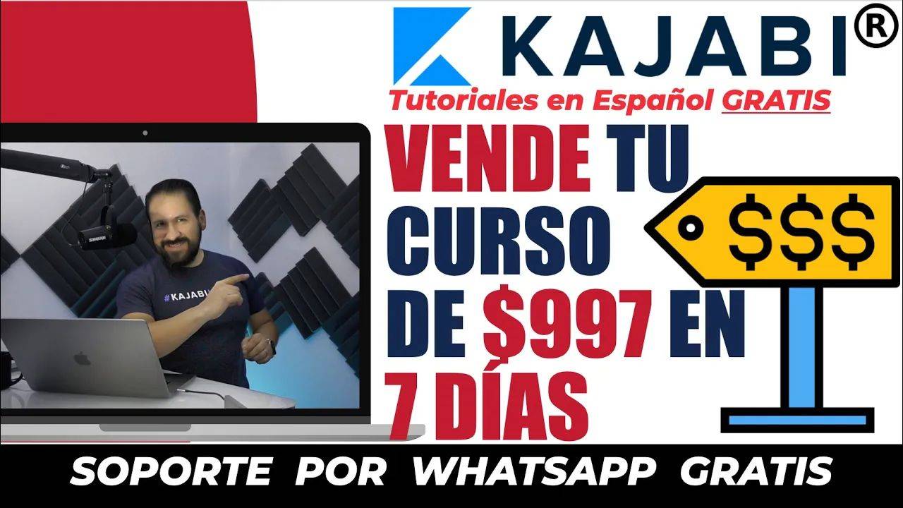 Cómo crear y vender un curso de 997 USD con Kajabi en 1 semana