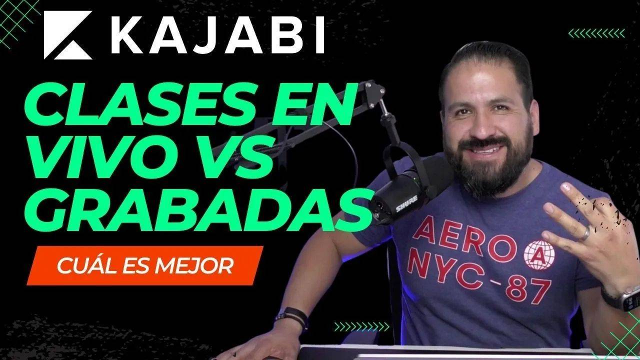 Clases en vivo o grabadas, qué es lo mejor academia online con Kajabi