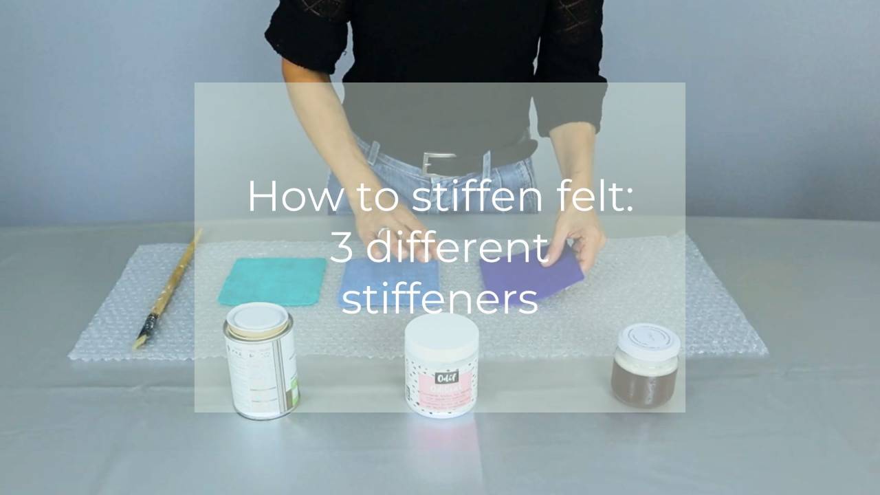 How to stiffen wet felted items