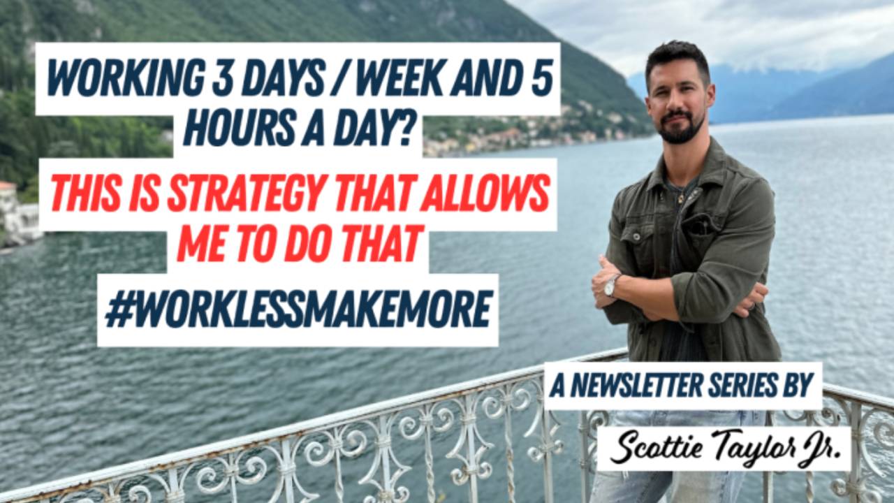Working 3 days a week and only 5 hours a day? This is strategy