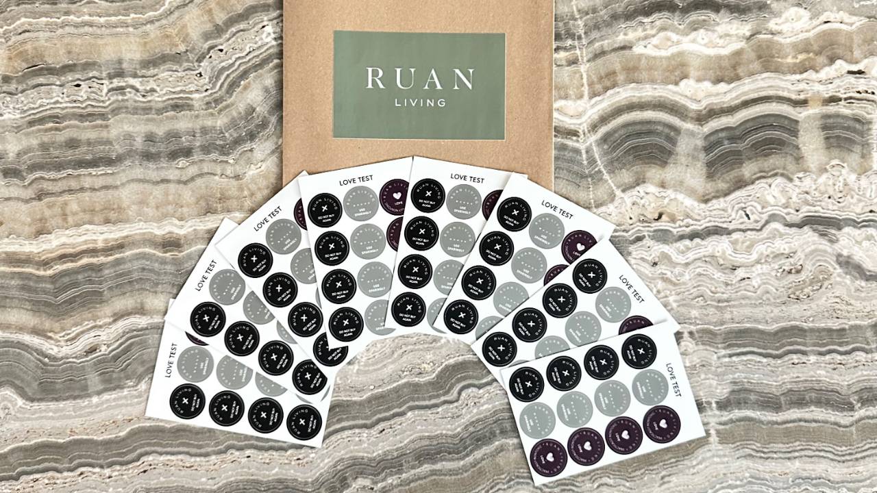 Love Test Detox Stickers | Simplify Your Home Detox & Nontoxic Living