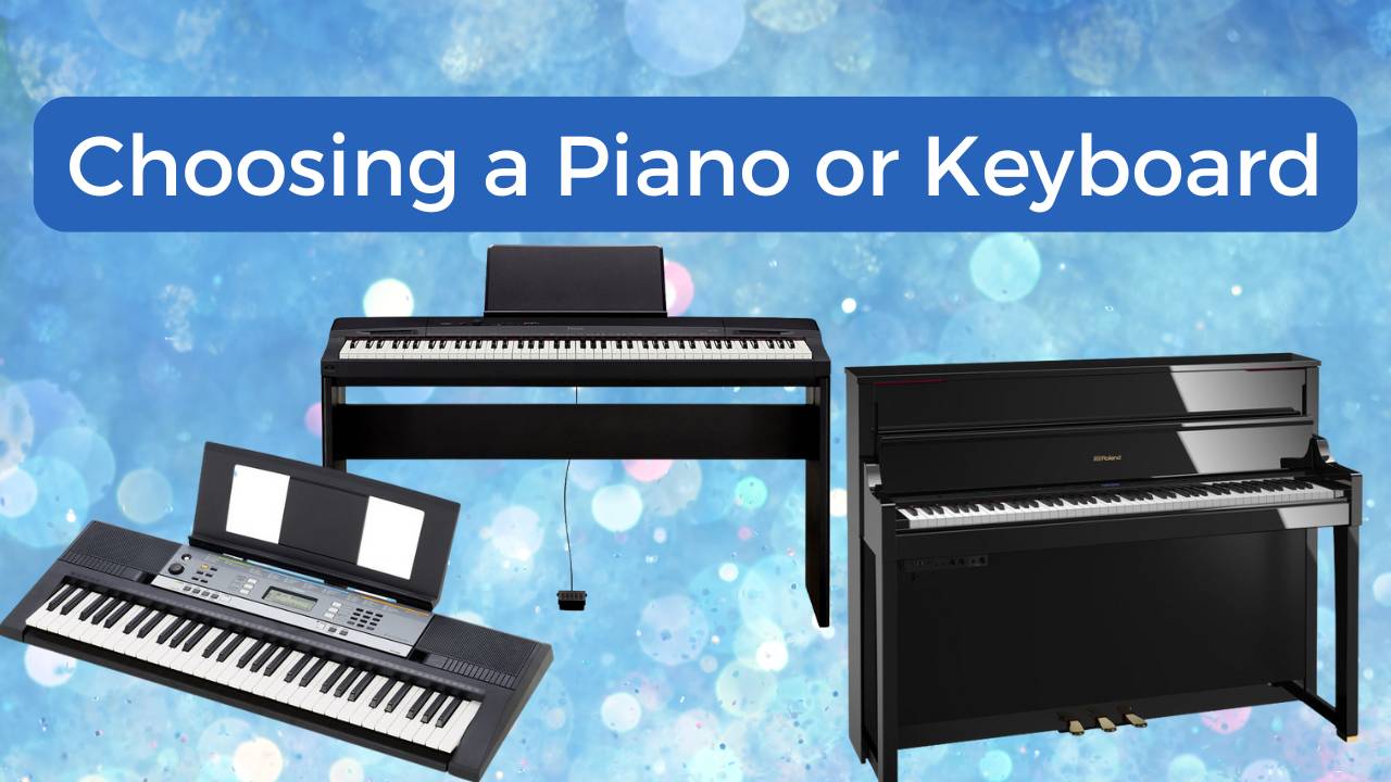 Choosing a piano or keyboard for your child