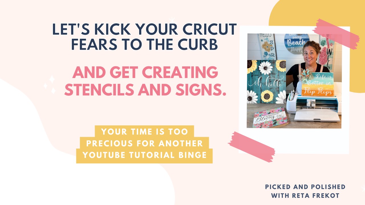 FREE Cricut Stencil & Sign Making Online Workshop