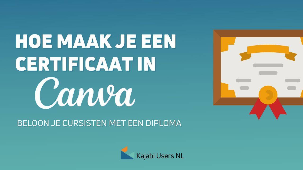 Hoe maak je een certificaat in Canva?