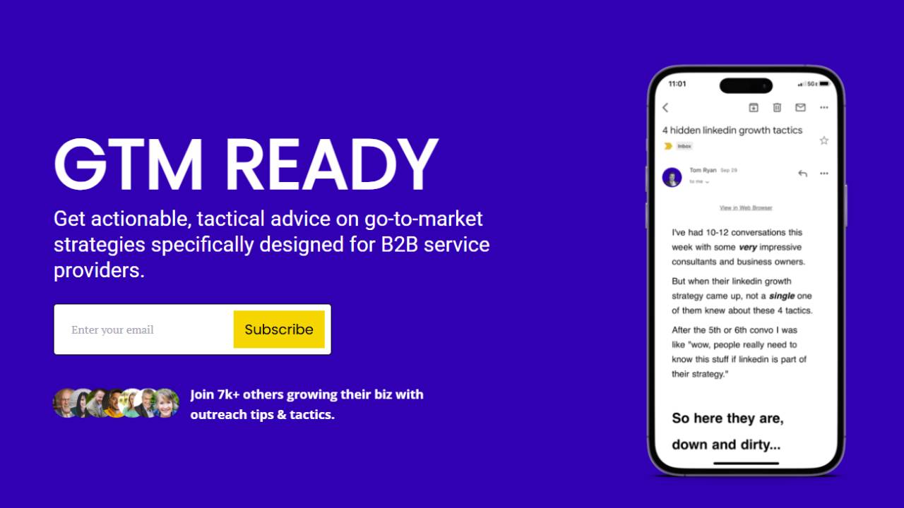 GTM READY | Actionable tips to quickly launch and scale your B2B offer