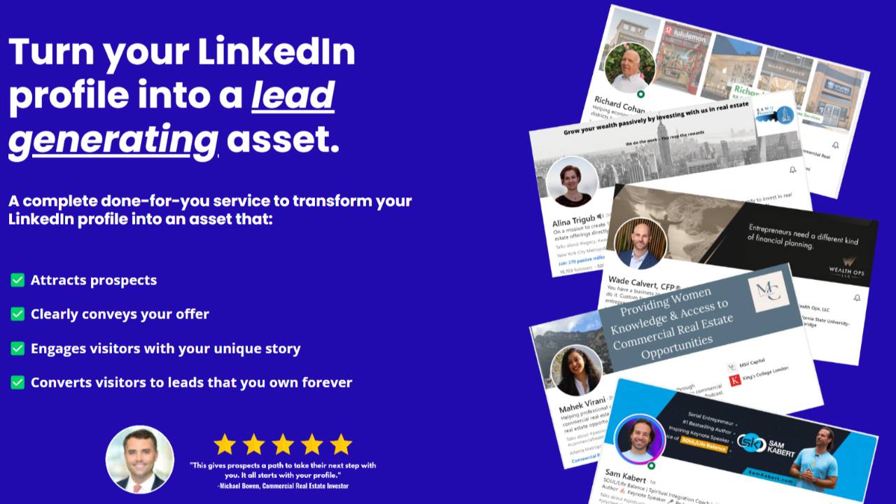 Turn LinkedIn Visitors Into Leads | Done-For-You Profile Upgrade