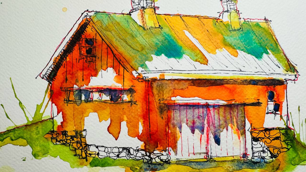 Sketching Wonky Barns