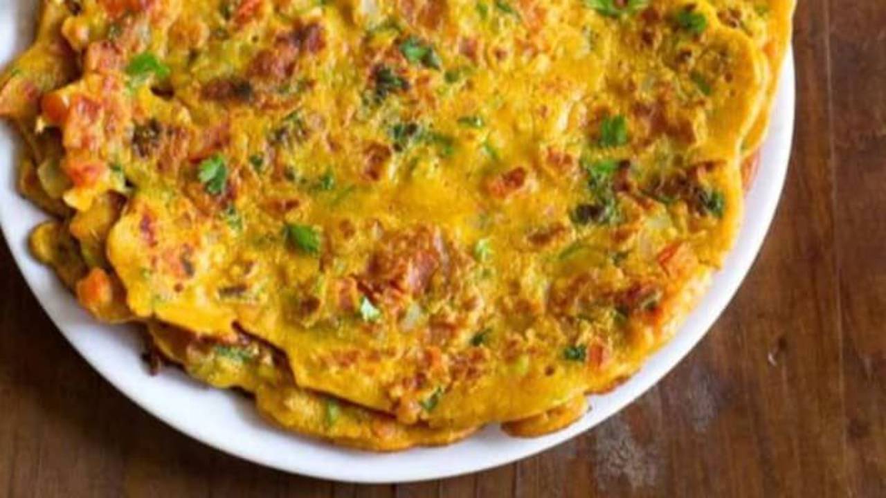 Veg. Masala Omelette - egg less