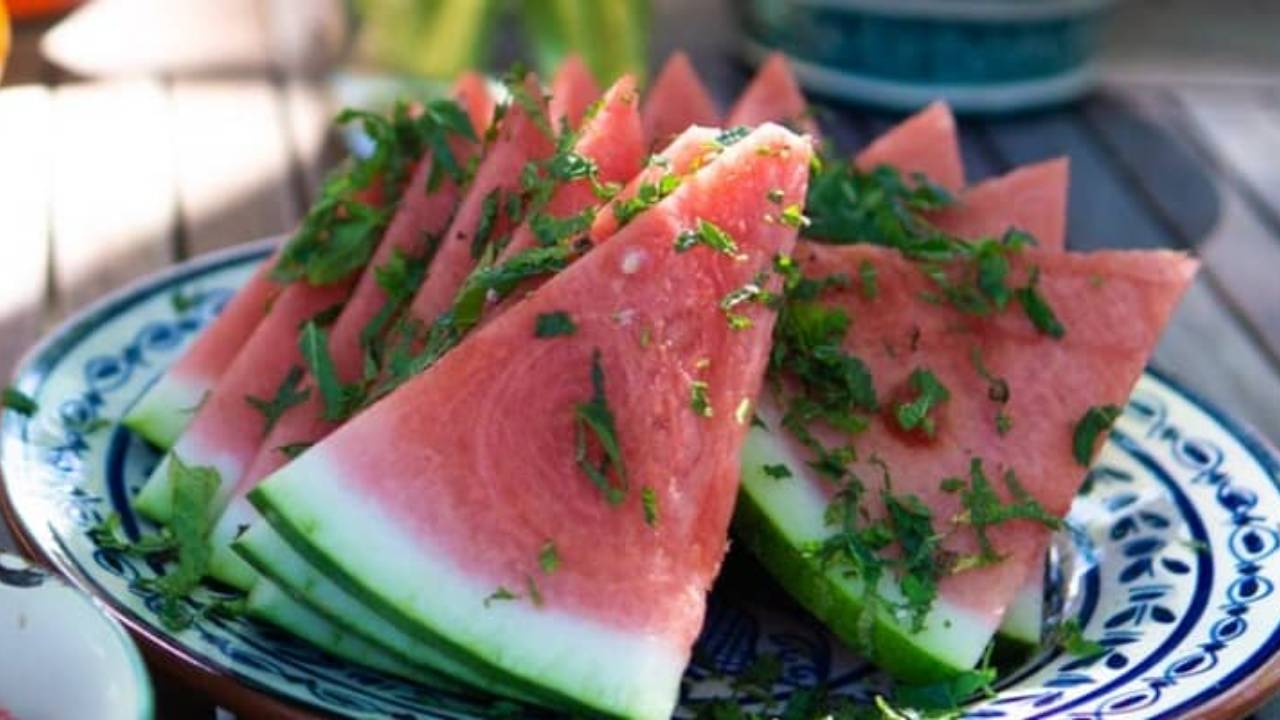 Watermelon Salad- keep yourself hydrated and cool naturally!