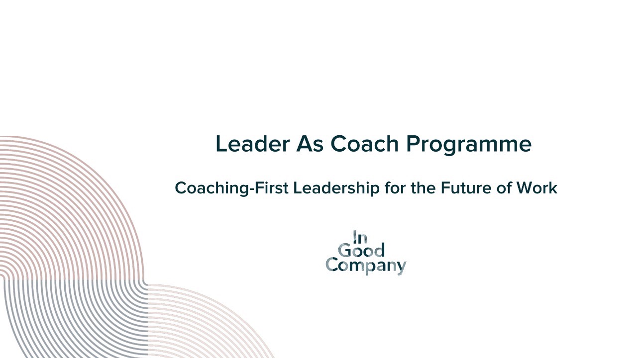 Leader As Coach Programme