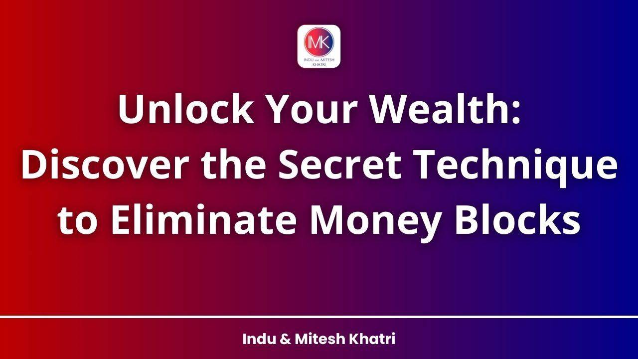 Discover the Secret Technique to Eliminate Money Blocks
