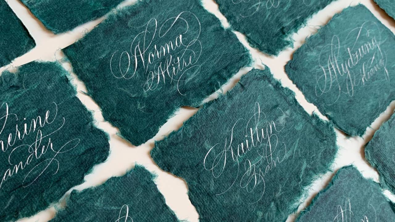 Tips on writing on textured paper