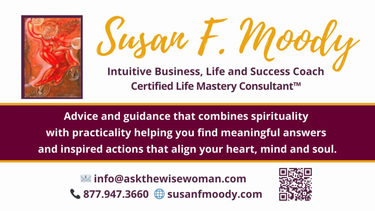 Susan F. Moody, Intuitive Coach