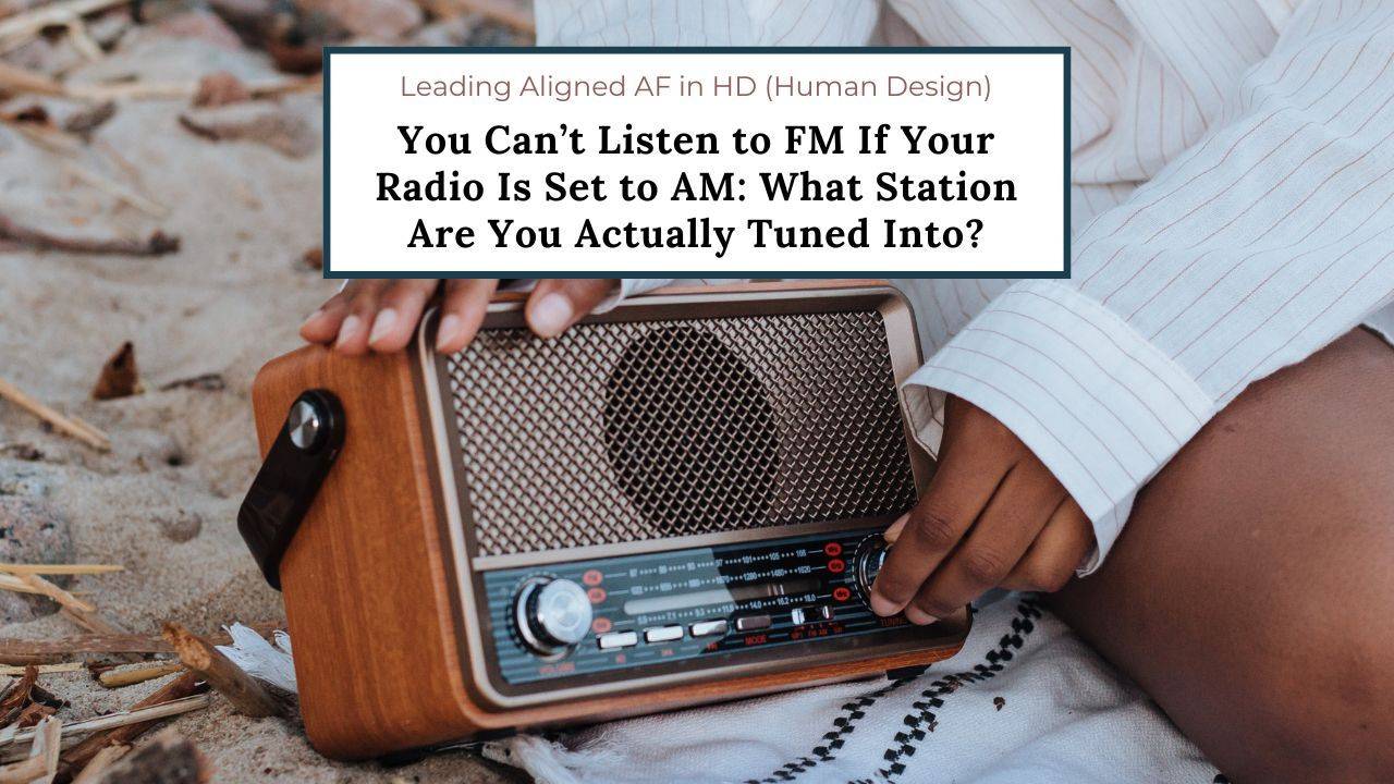 You Can't Listen to FM If Your Radio Is Set to AM