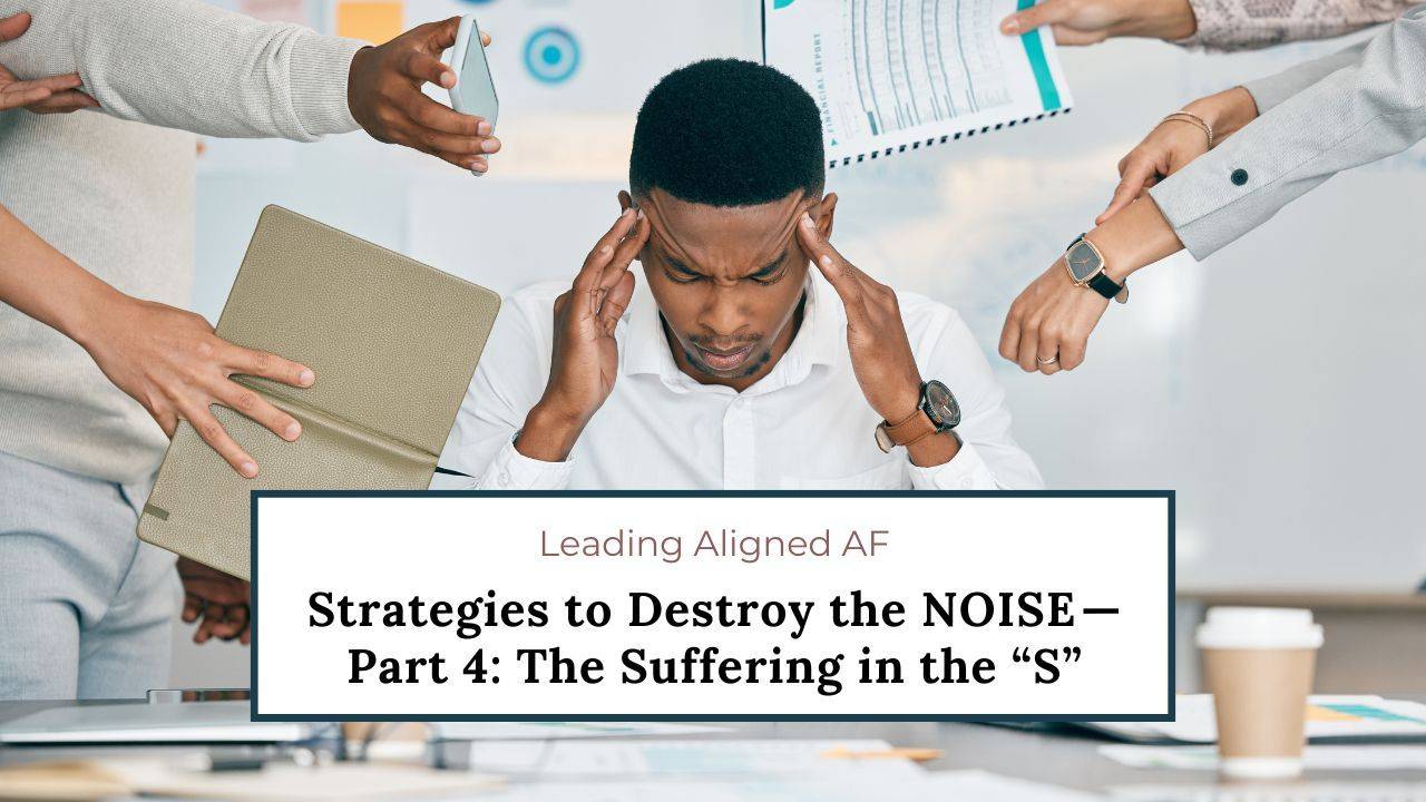 Strategies to Destroy the NOISE - Part 4: The Suffering in the "S"