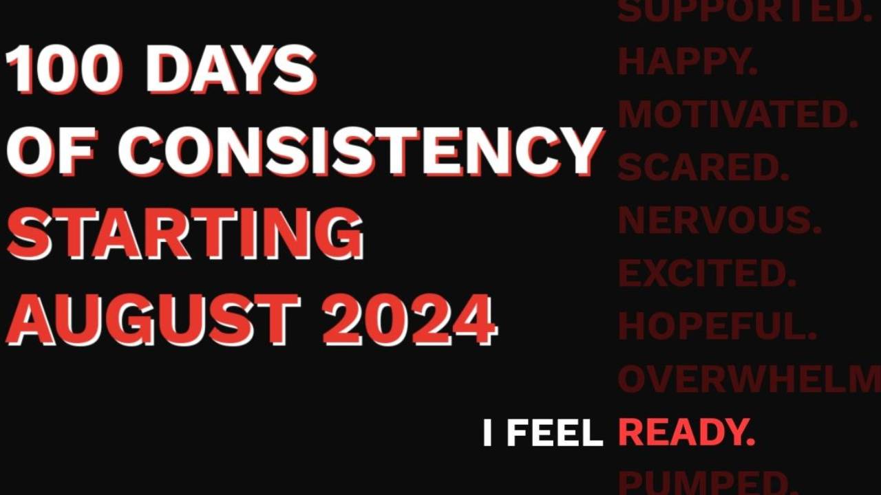 100 Days Of Consistency