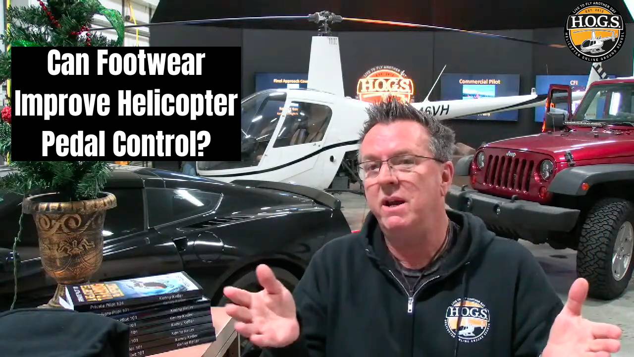 How Your Footwear Can Improve Helicopter Pedal Control