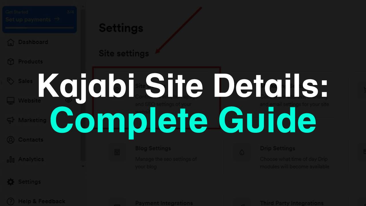 Kajabi Site Details Settings: Complete Guide for Coaches & Creators