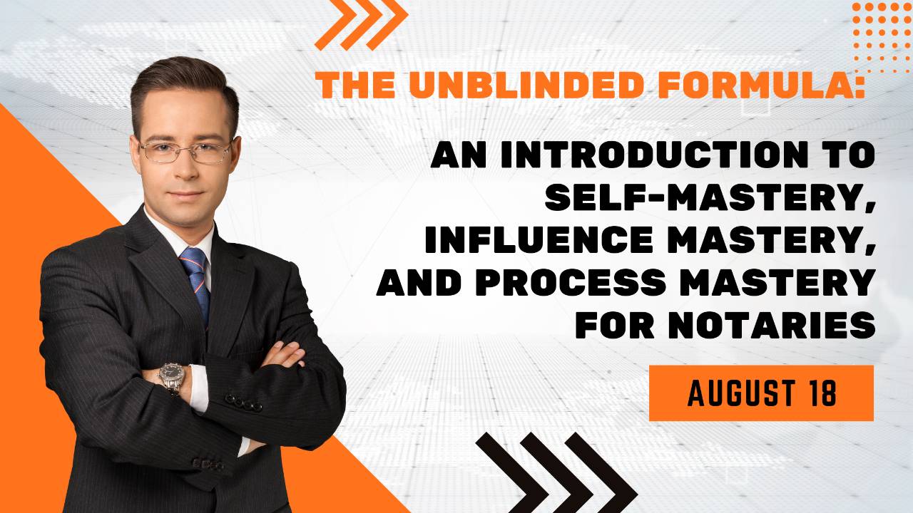 The Unblinded Formula: An Introduction to Self-Mastery for Influence