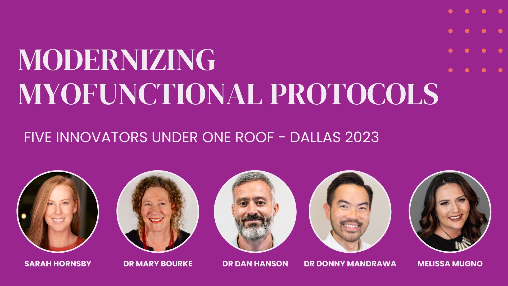 Myofunctional therapy education and training by Sarah Hornsby