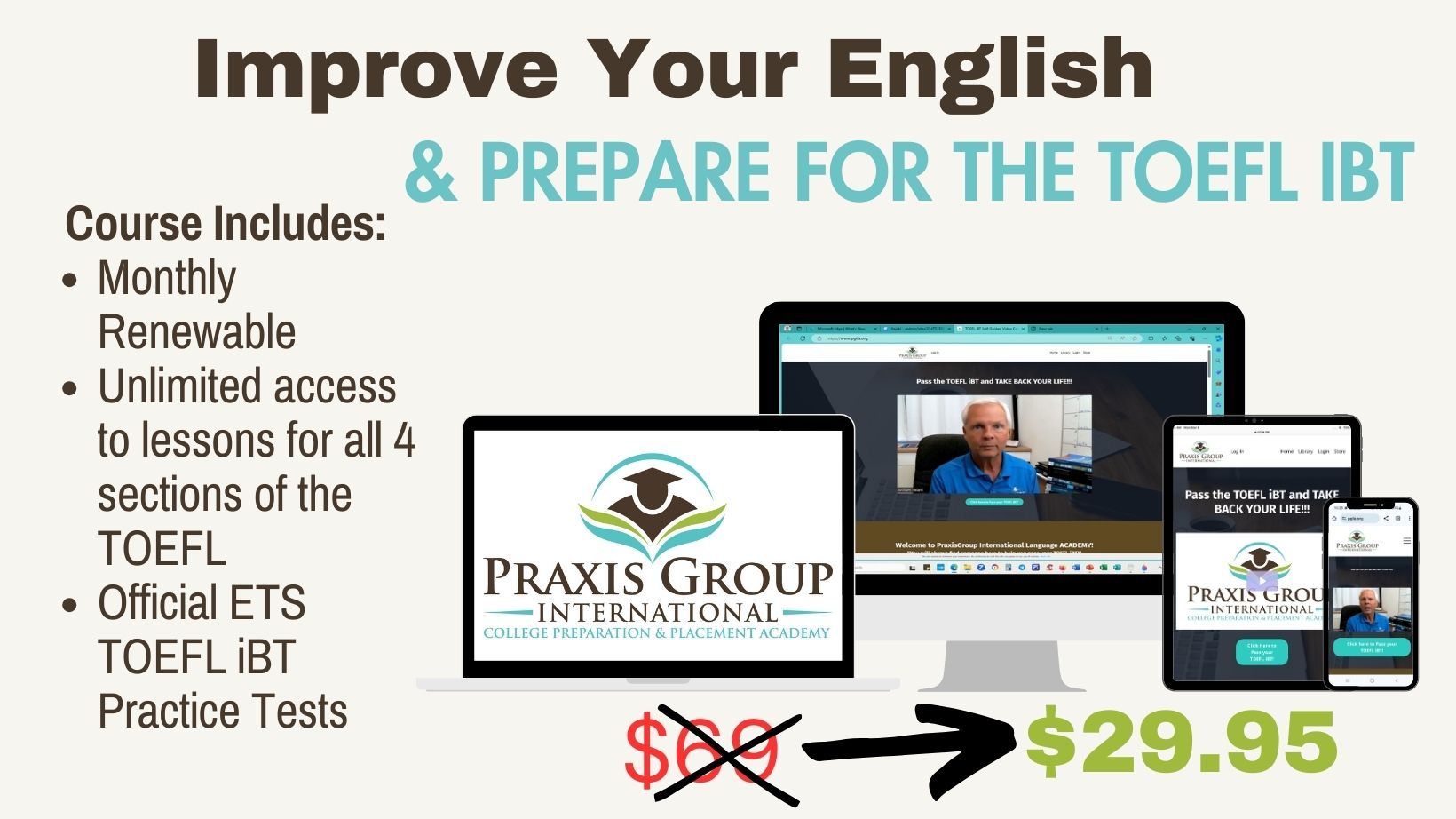 TOEFL iBT Self-Guided Video Course