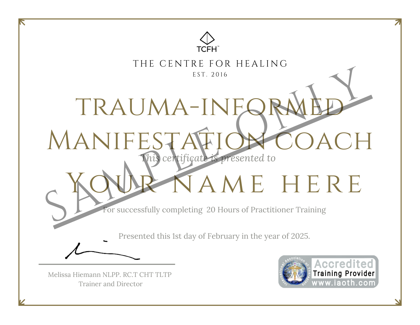 Trauma-Informed Manifestation Coach Certification Training