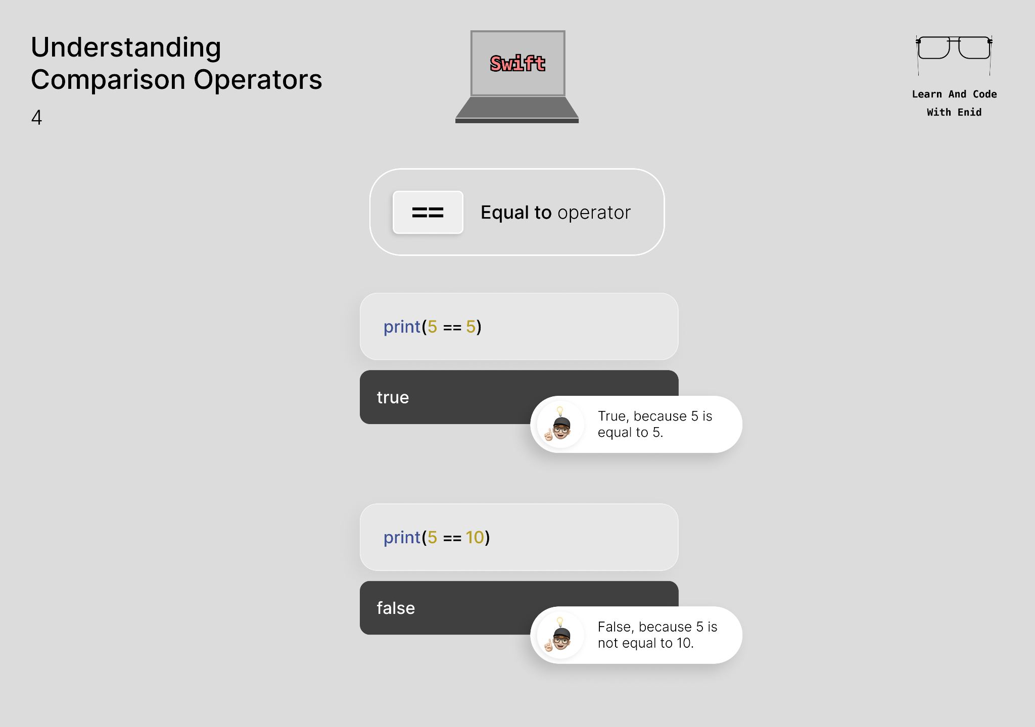 Learn And Code With Enid - Learn iOS development with visuals