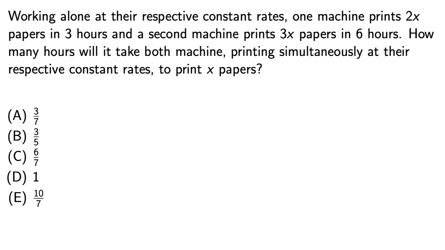 Free GMAT Sample Questions