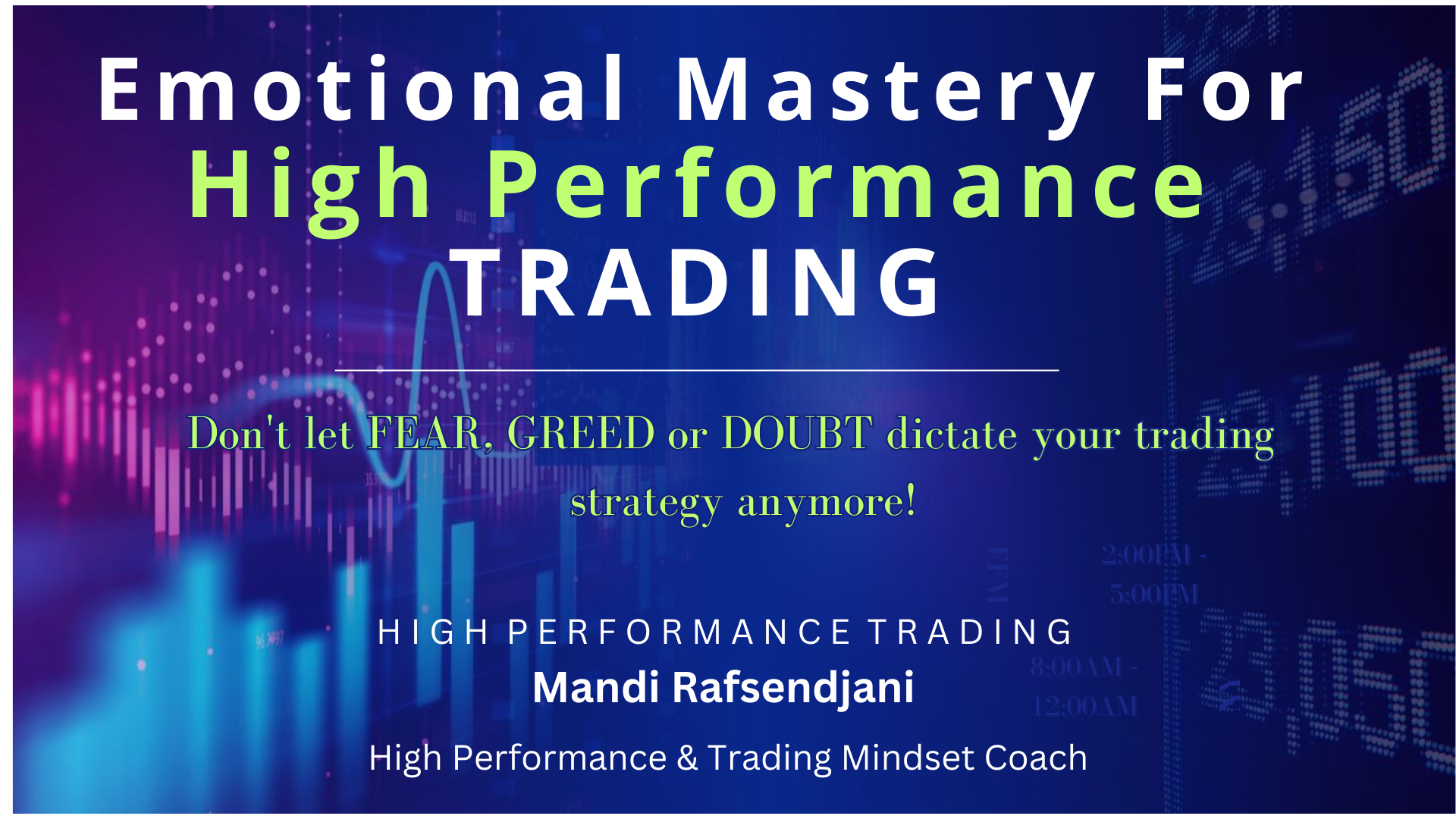 High Performance Trading