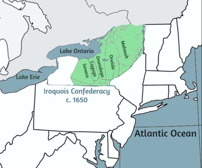 Iroquois Confederacy Tribes Map And The 6 Nations Iroquois Confederacy Tribes Map And The 6 Nations