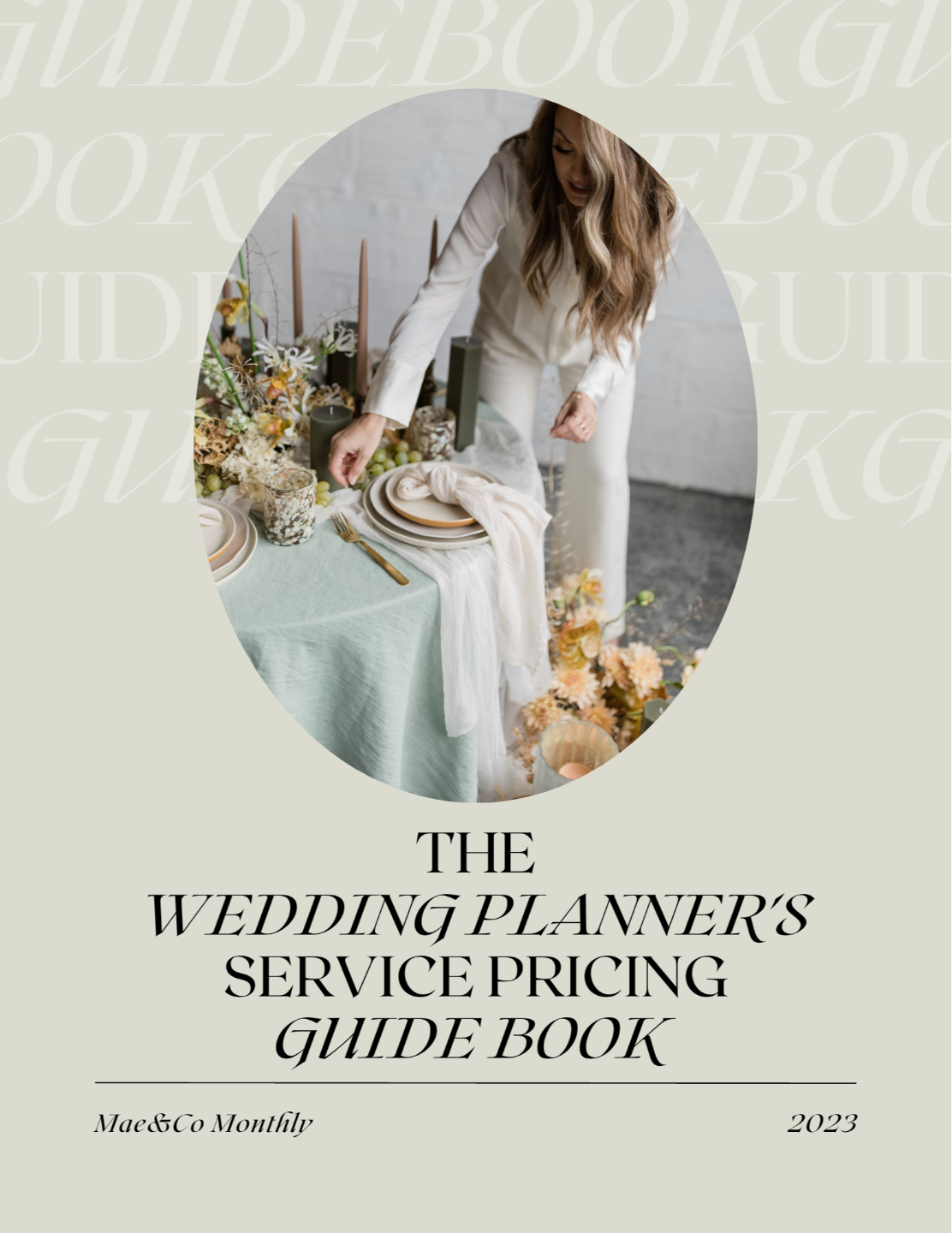 Free Pricing Guide for Wedding Planners