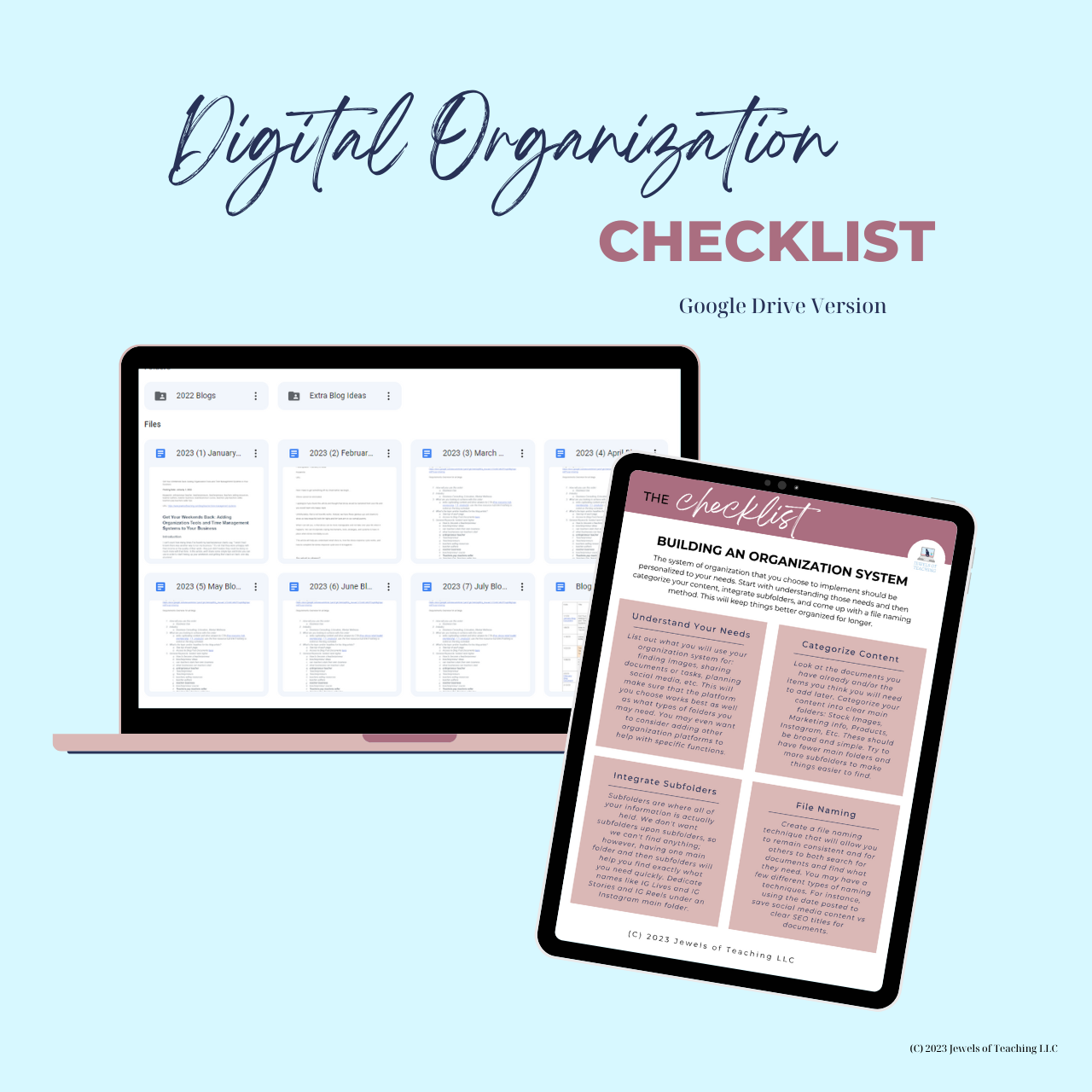 Digital Organization Checklist: Google Drive
