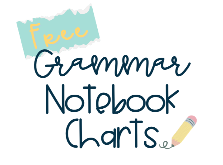 Free Grammar Notebook Charts