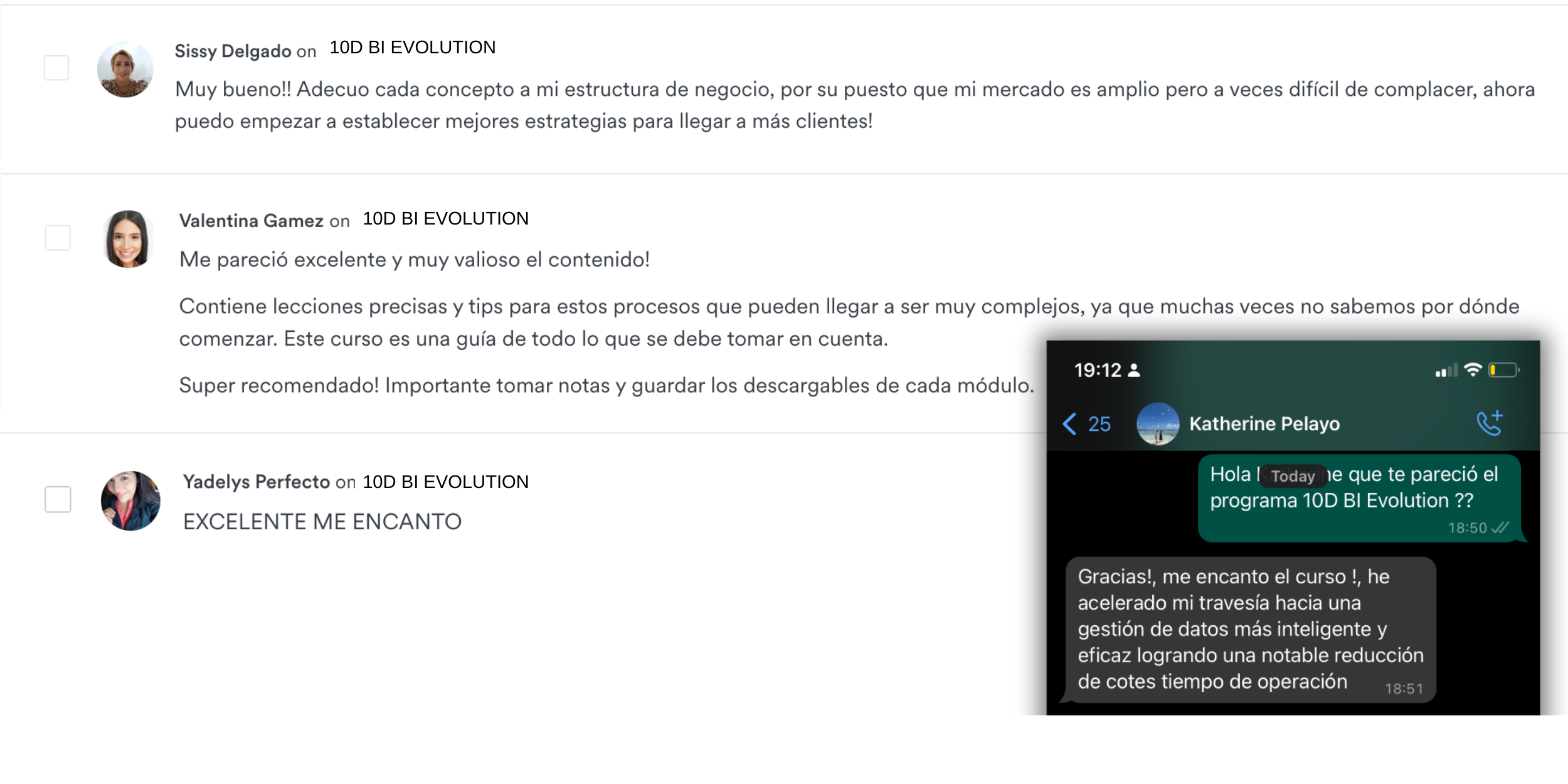 Programa 10D BI EVOLUTION