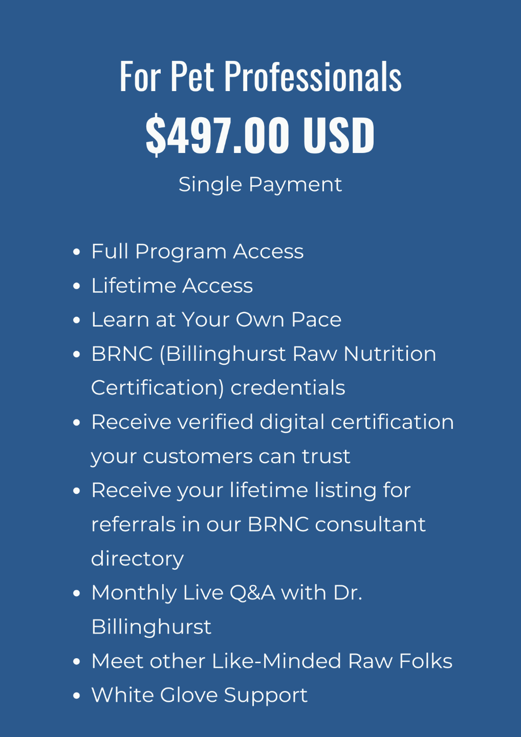 Dr. Ian Billinghurst's Ultimate Raw Pet Food Program- Confirmation