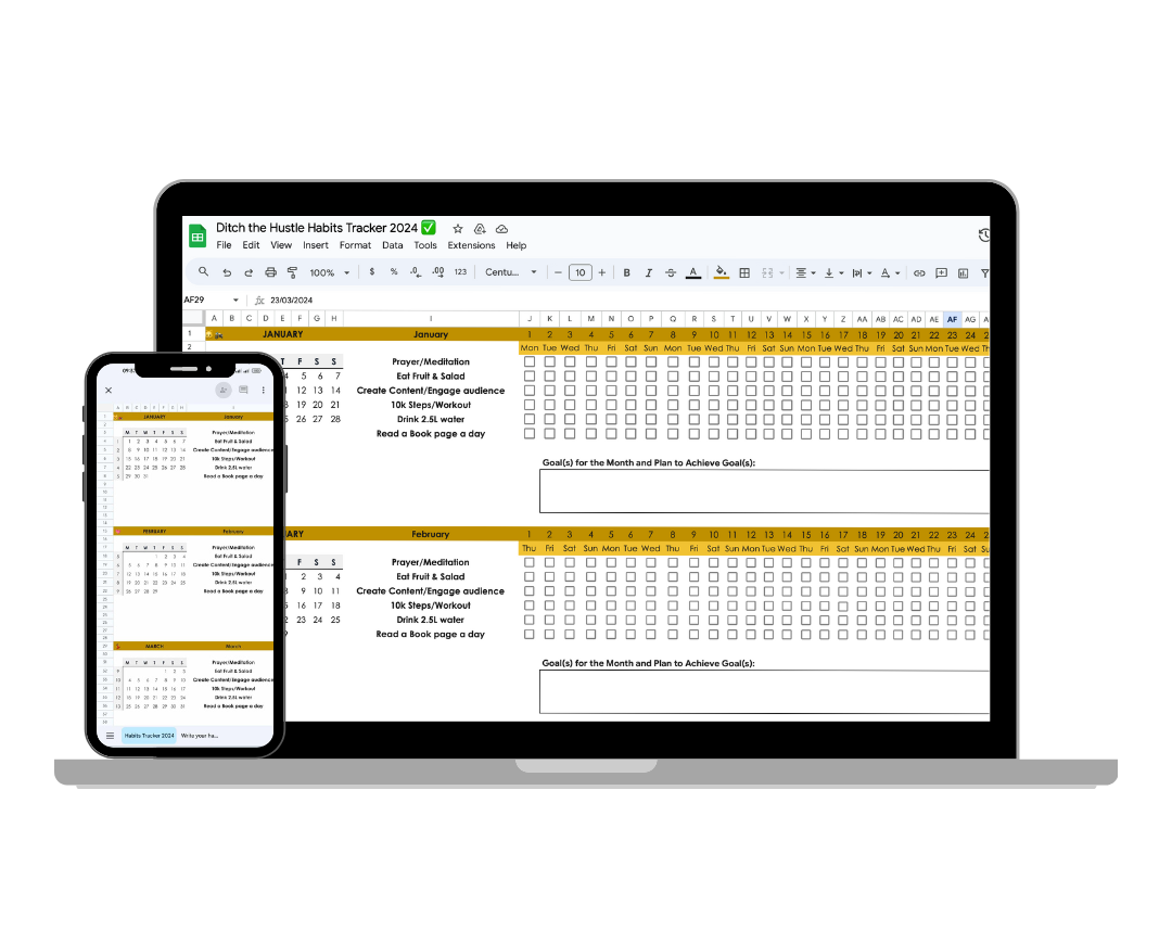 Habit Tracker and Smash Your Goal Opt In Page