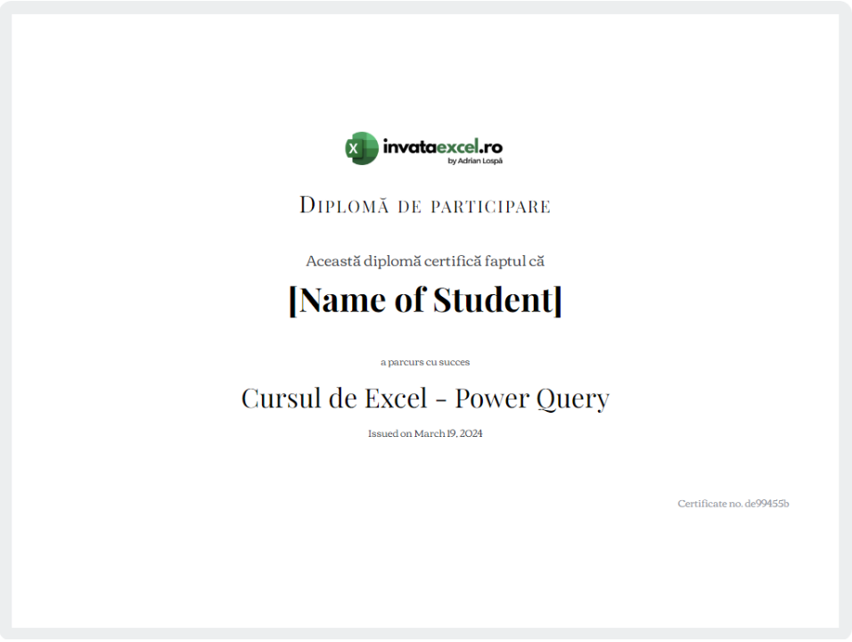 Curs Excel - Power Query