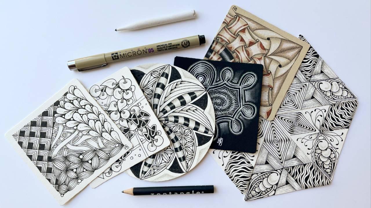 Mindful Art Classes and Courses with the Zentangle Method