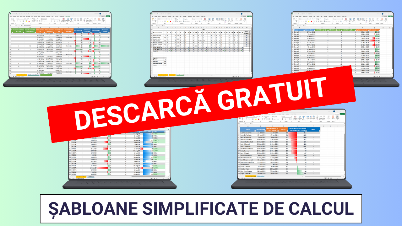 Sabloane Excel de calcul rapid