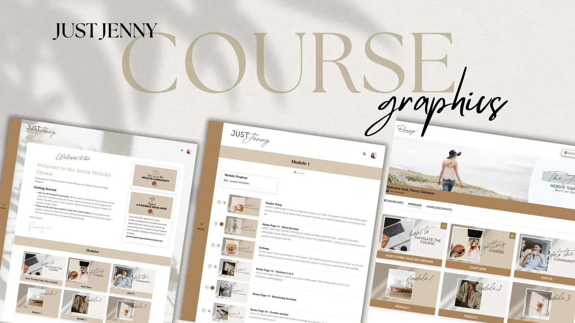 Kajabi Graphics for Your Courses | Made In Canva