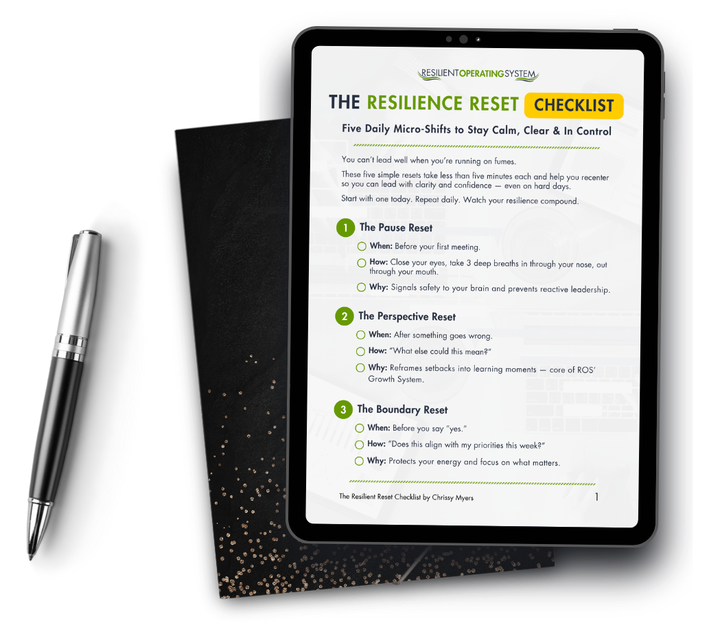 The Resilience Reset Checklist | Resilient Operating System™