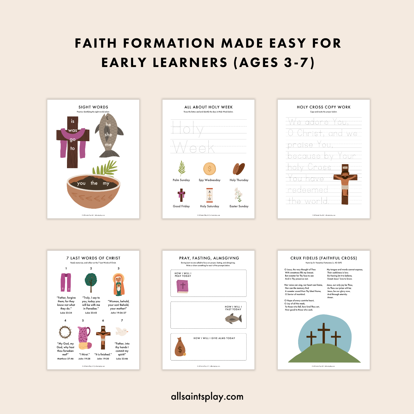 Lent & Easter Morning Menu