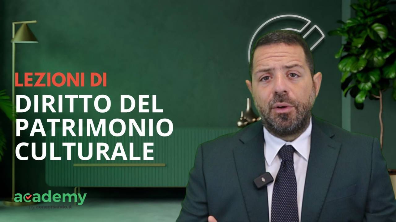 Diritto del patrimonio culturale per Concorsi Pubblici – Corso online