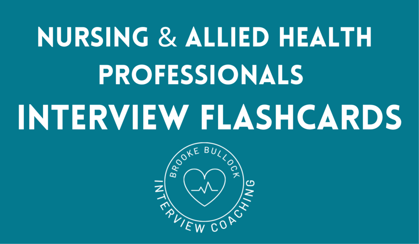 Interview Coaching for Nurses and Allied Health professionals