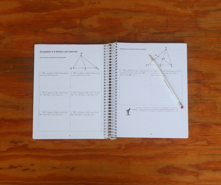 Geometry course page including course details and sample videos