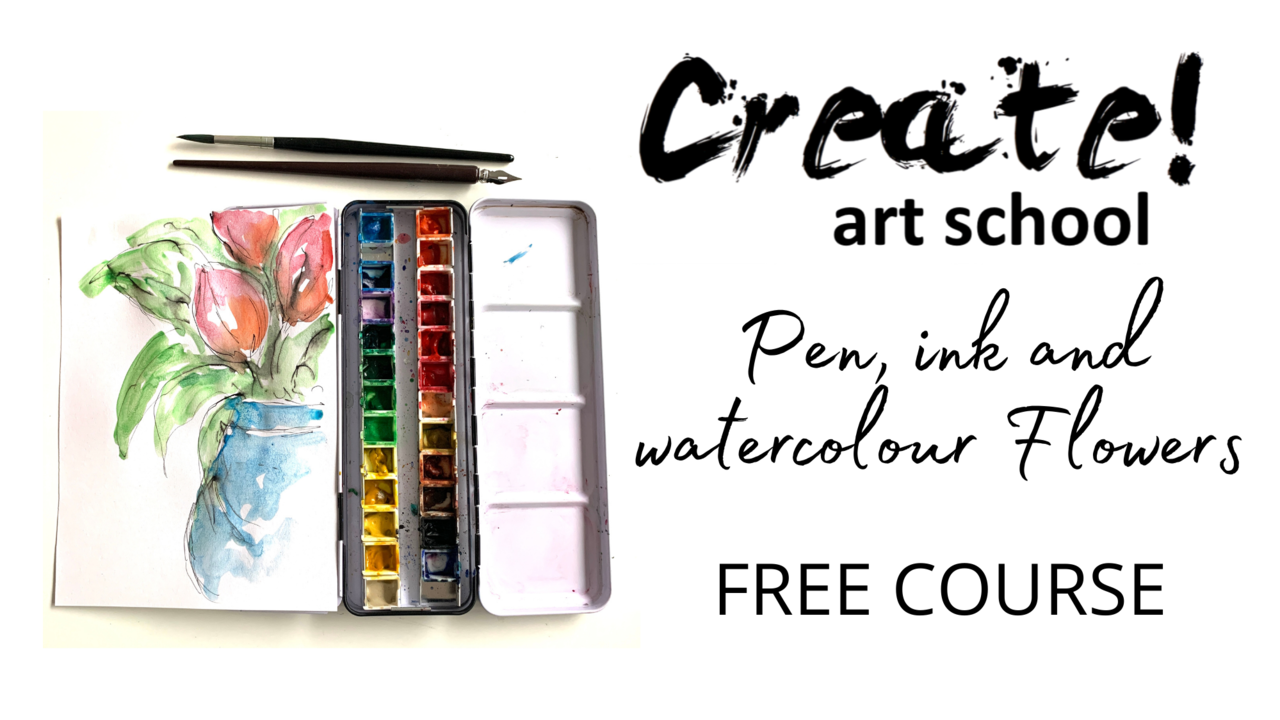 Take an art course with Create! art school: Create at home with video