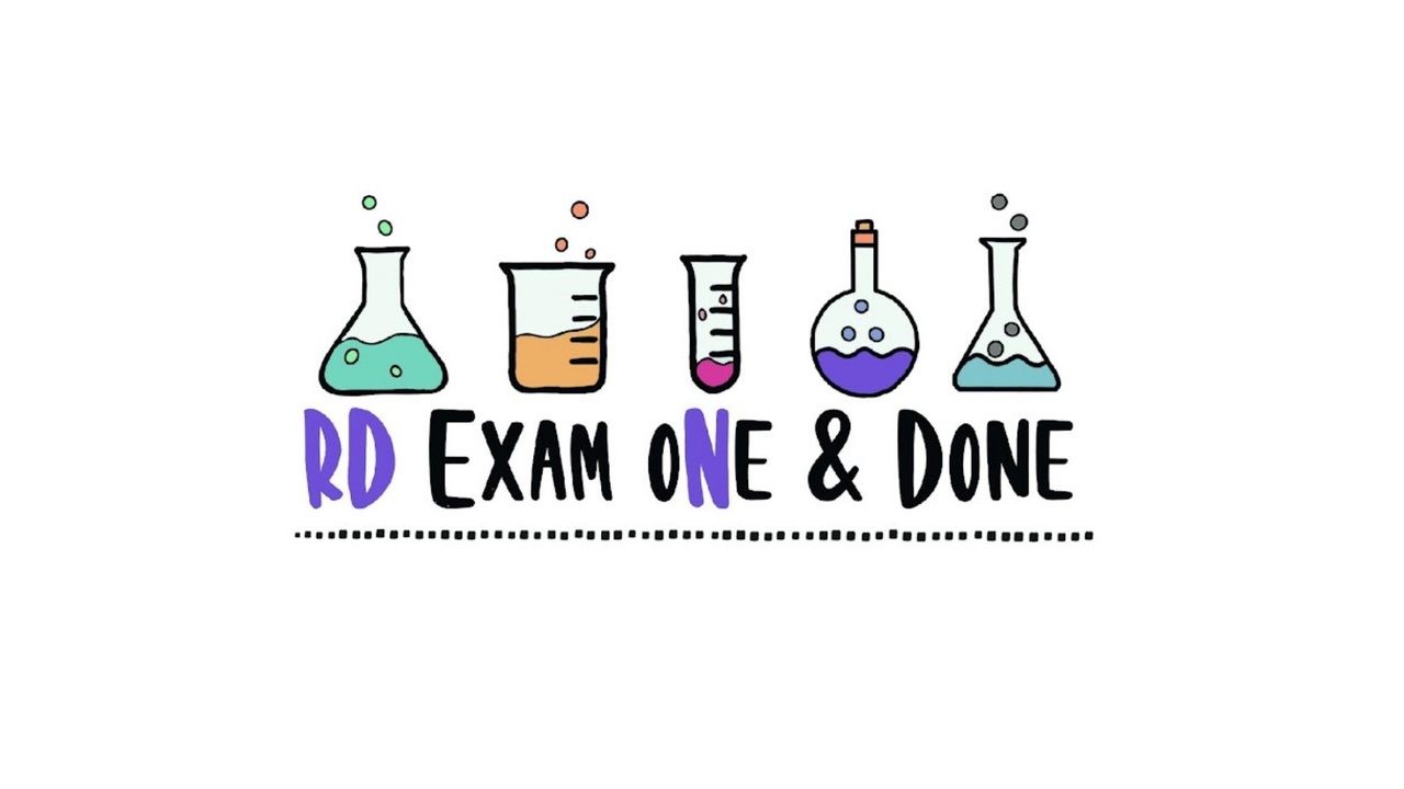 Pass your Registered Dietitian (RD) exam on the first try!