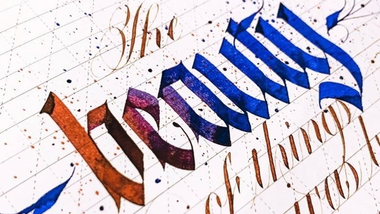 Striking Gothic Hand With Ash Giri Learn Calligraphy