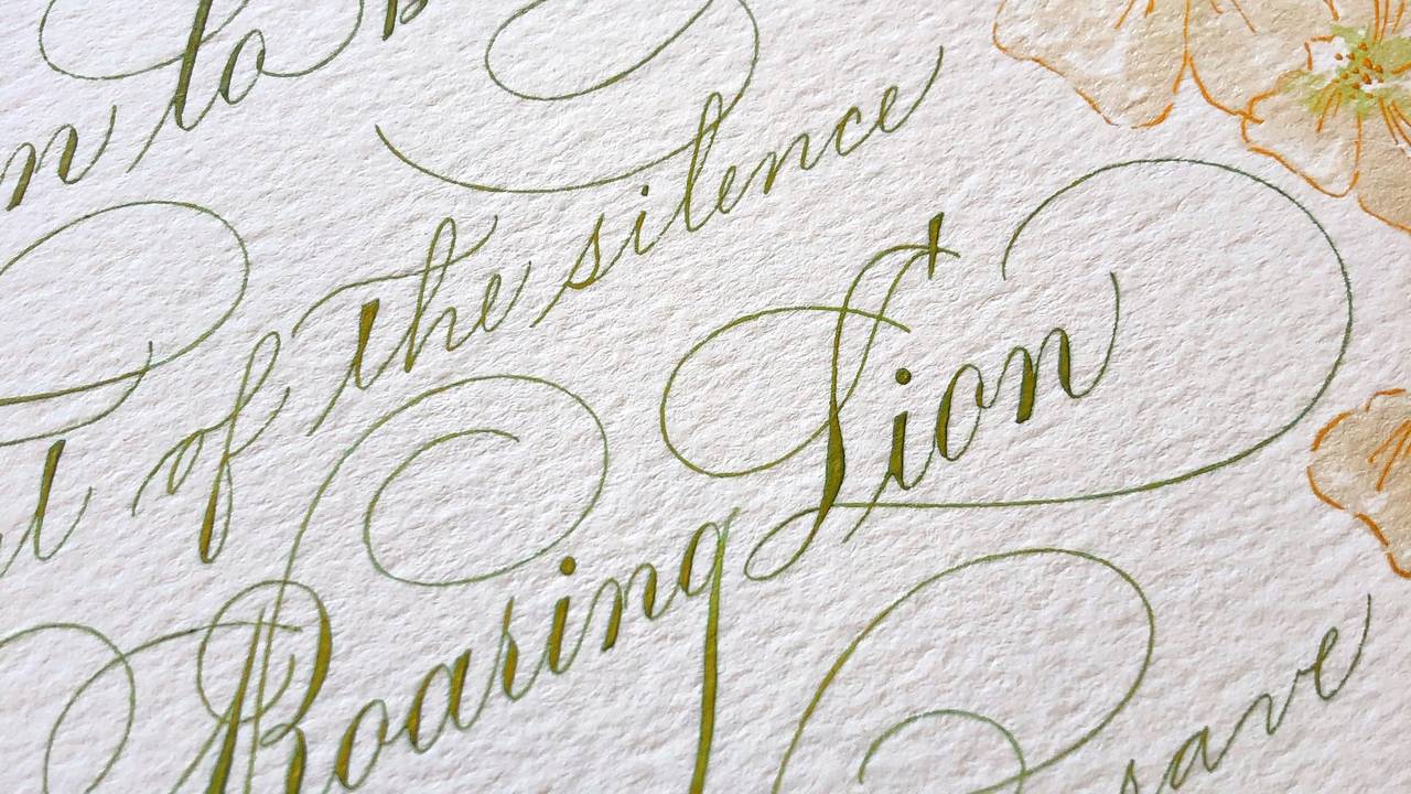 Copperplate Calligraphy Flourishes