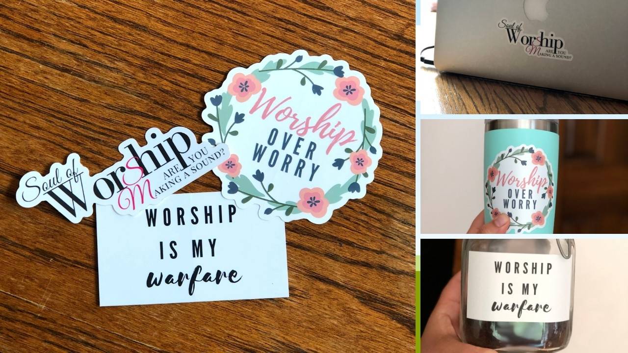 New! Worship Sticker Bundle Now Available in The Shop